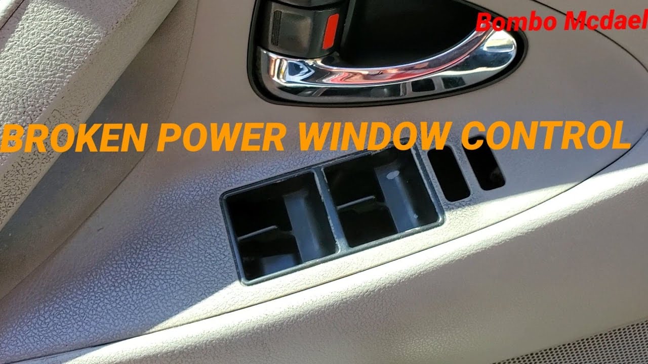 2007 Camry Hybrid Broken Power Window Control and Fixed it DIY. - YouTube