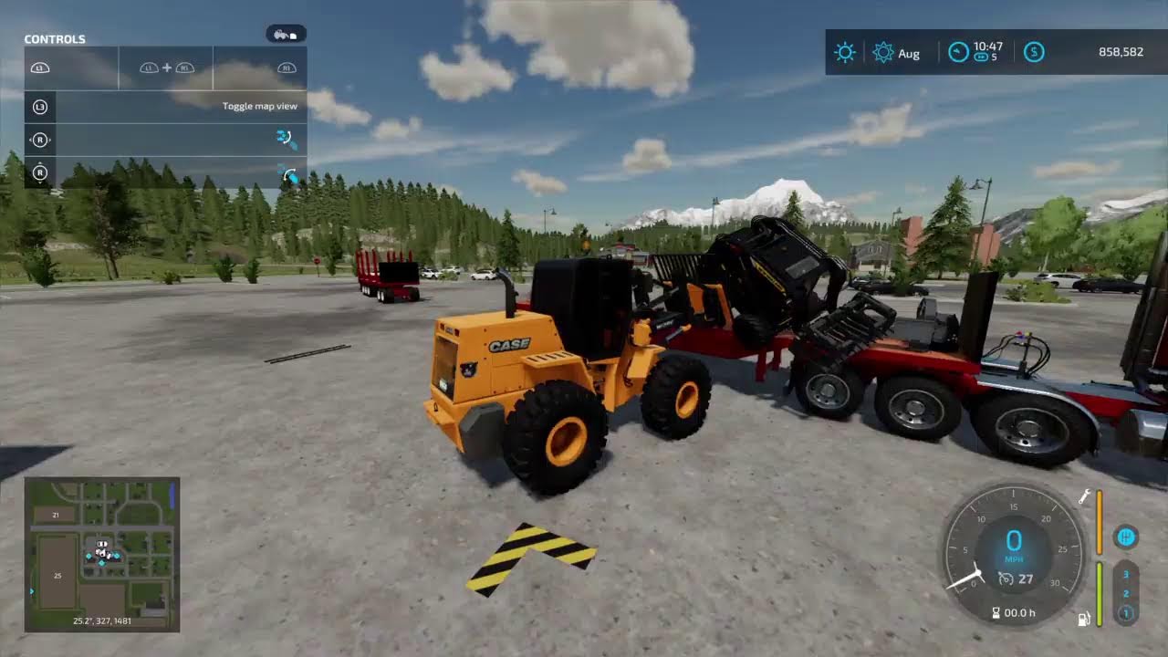 Farming simalator 22 going to work - YouTube