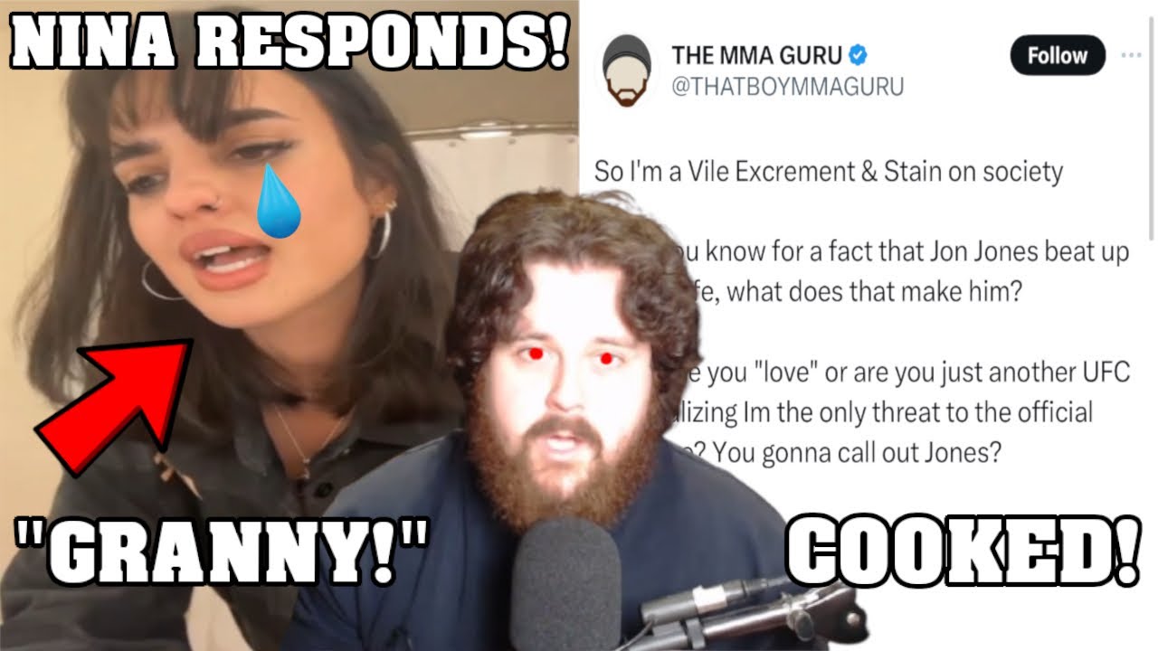 The MMA Guru Reacts To Nina Drama RESPONSE To His EXPOSE VIDEO? COOKS ...