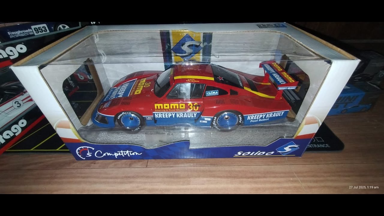 UNBOXING OF 1983 PORSCHE 935 MOMO 1:18 SCALE BY SOLIDO - YouTube