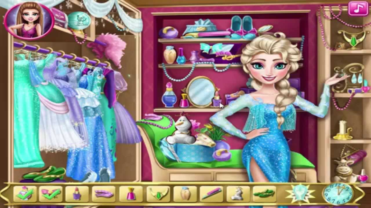 Disney Frozen Games ♛ Frozen Elsa's Closet Full Game Episode for Kids ...