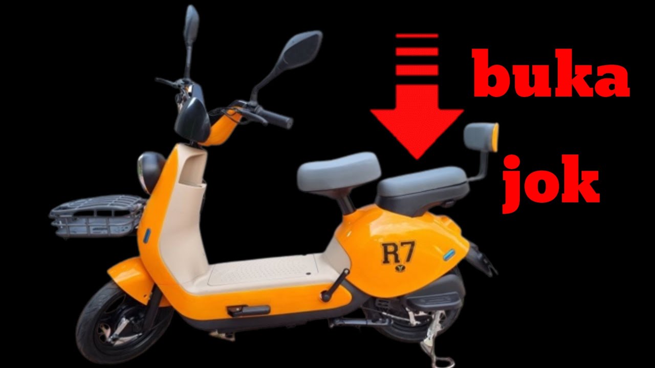 cara buka jok belakang sepeda listrik uwinfly r7 - YouTube