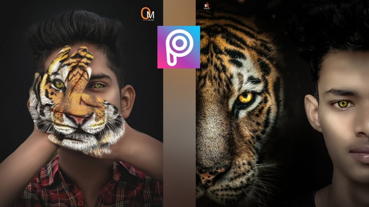 New picsart tiger face photo editing tutorial 2020 | tiger face photo ...