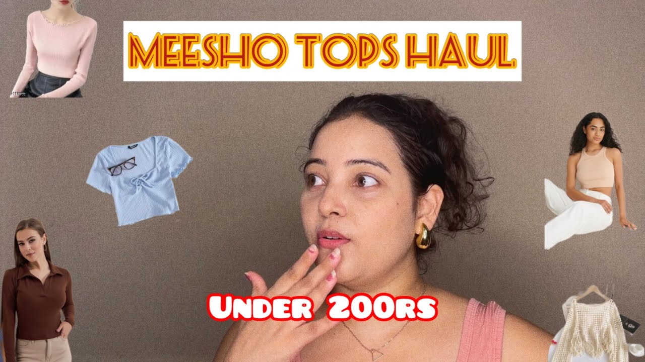 Meesho tops haul under 200rs || trendy tops on meesho || meesho haul ...