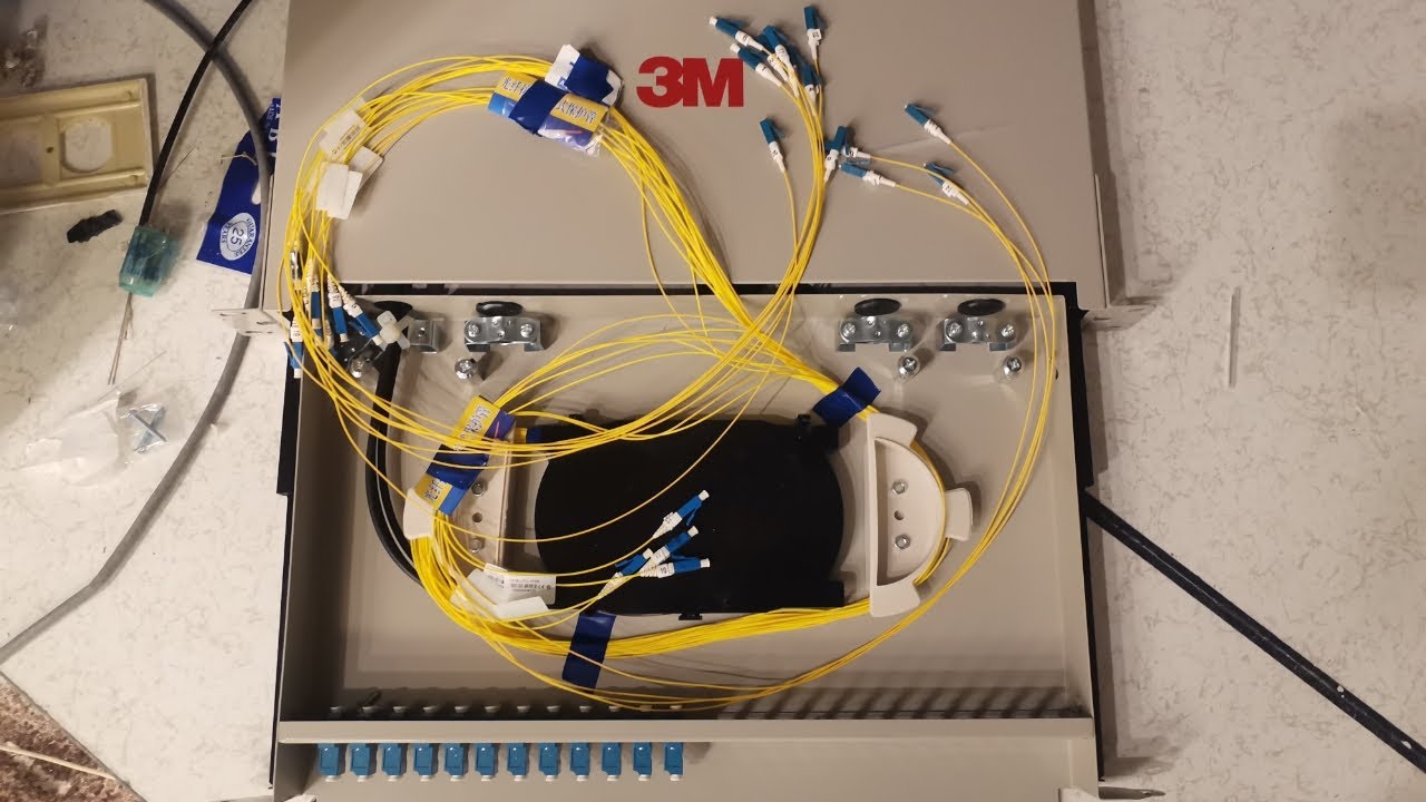 fiber cable splicing training and Routing - YouTube