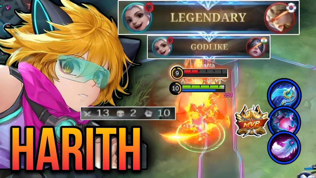 Harith Gameplay - Build Top 1 Global Harith !! #mobilelegends First ...
