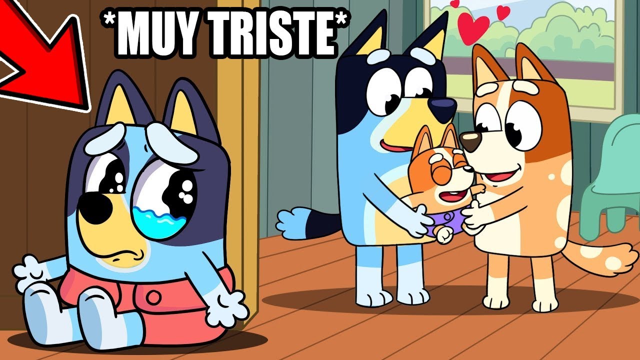 LA TRISTE HISTORIA de BEBÉ BLUEY 😭 LA REAL HISTORIA DE BLUEY y BINGO ...