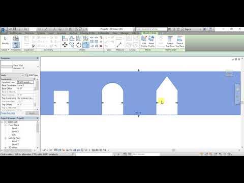 How to make different types of openings in wall in Revit Architecture || Wall Openings in Revit ...