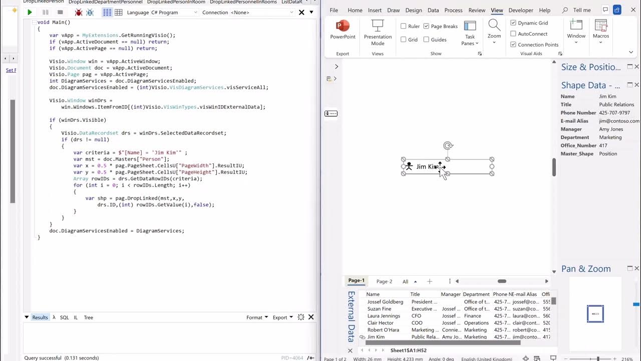 Linking Data to Visio Shapes - YouTube