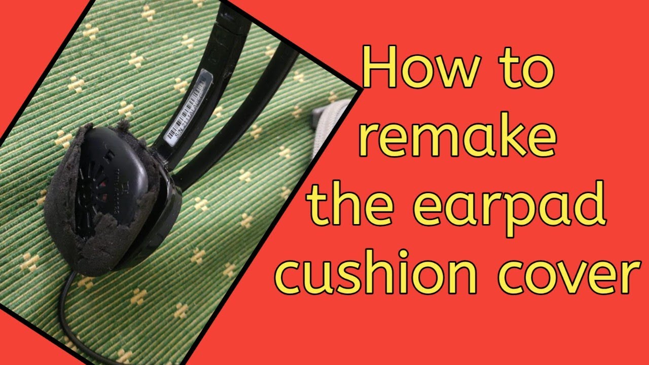 headphone cover making at home, Repair headphone earpad cushion,ear ...