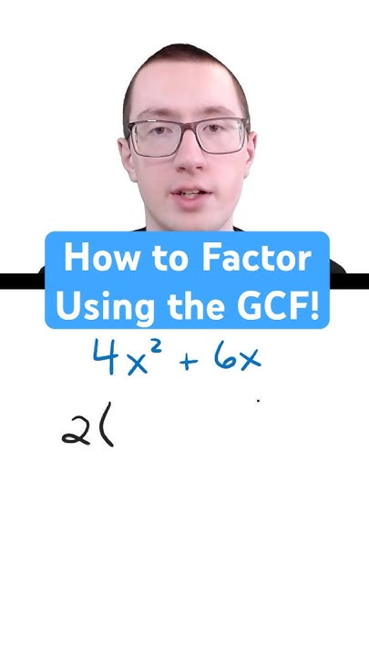 How to Factor Using the GCF! - YouTube