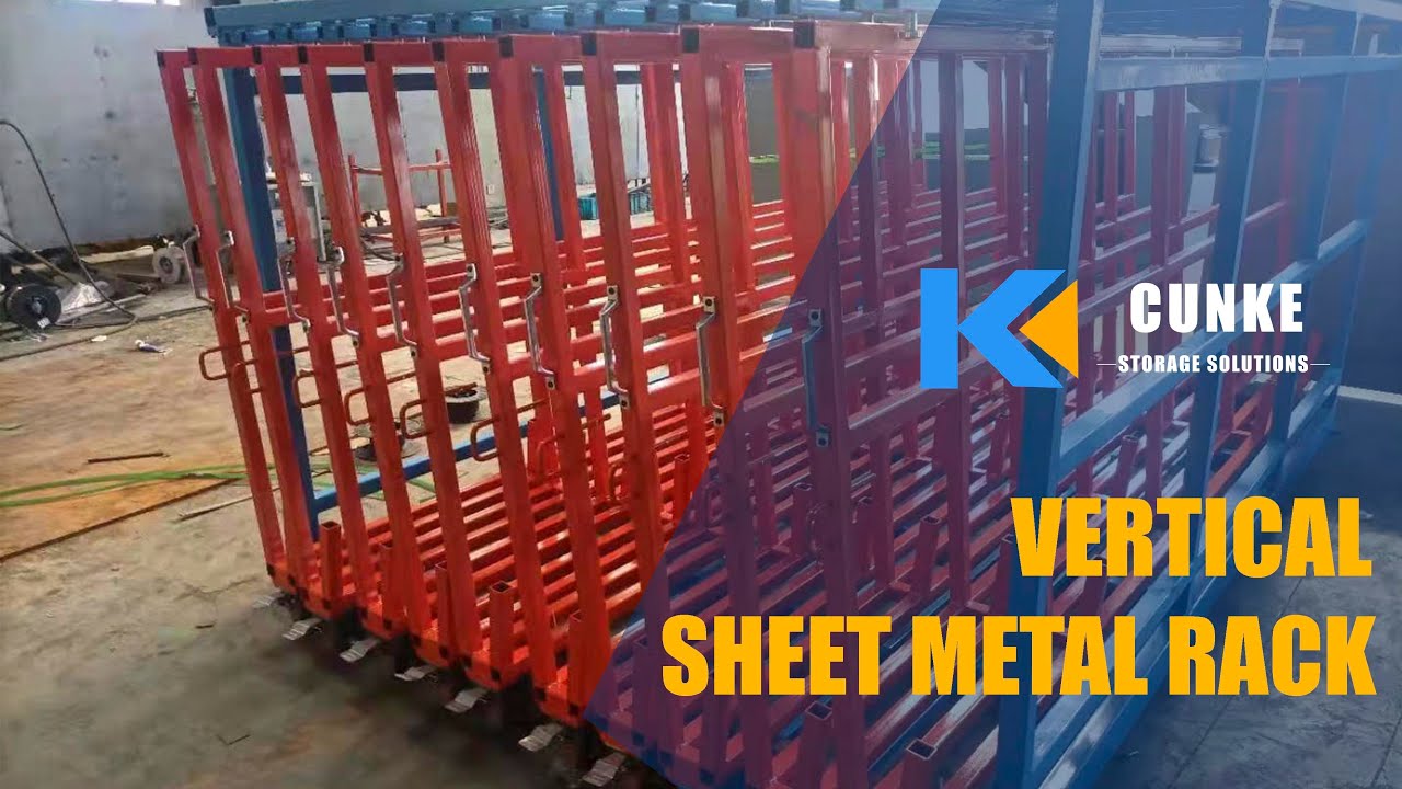 Sheet Metal Storage Solutions - CK vertical sheet metal rack - YouTube