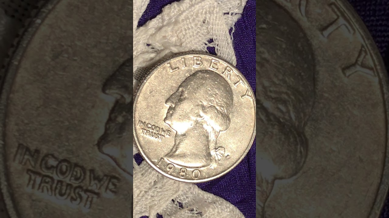 Washington 1980 quarter mint mark small p coin worth money - YouTube