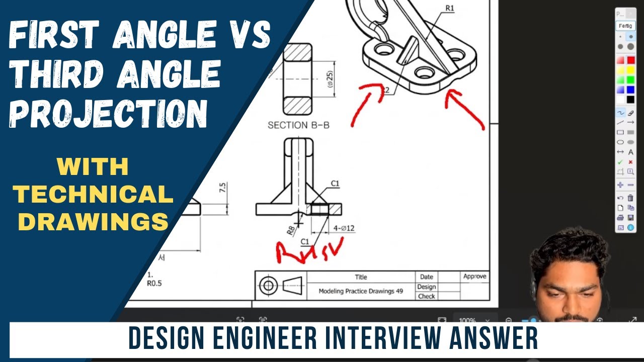 First Angle vs Third Angle Projection Difference I Mechanical Design ...