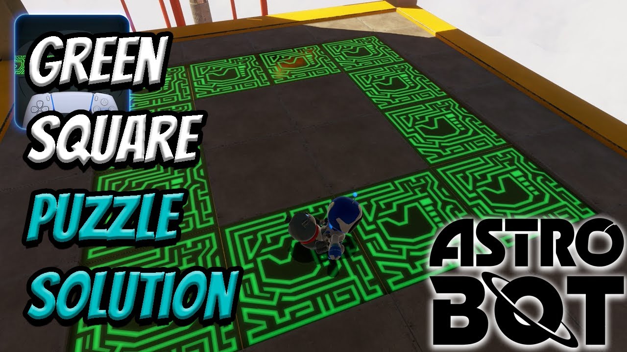 How to Solve the Green Square Puzzle of Construction Derby | Astro Bot ...