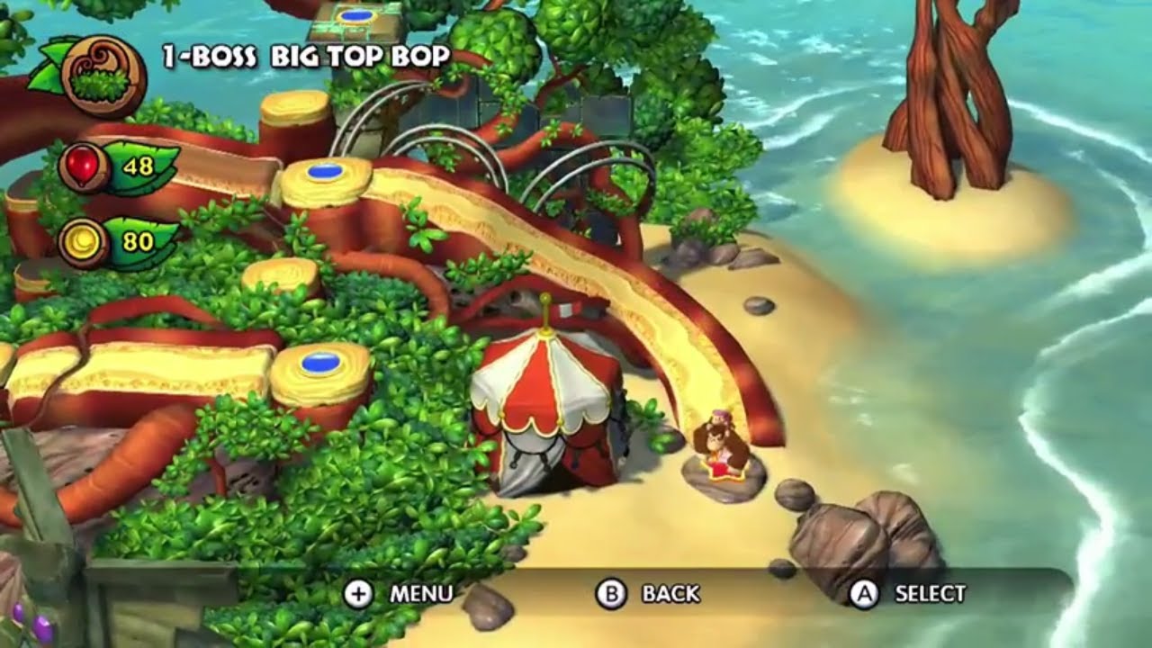 Donkey Kong Country: Tropical Freeze | 1-Boss Big Top Bop - YouTube