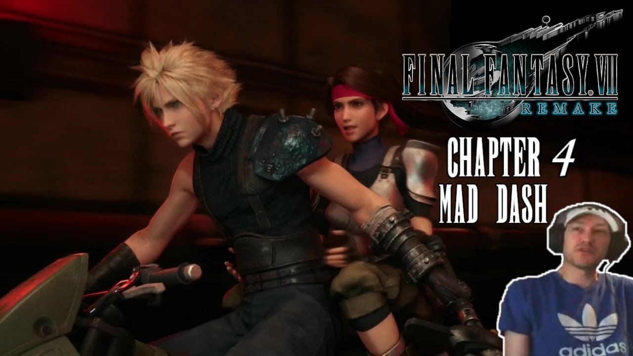 FINAL FANTASY 7 REMAKE - CHAPTER 4 - EPIC BIKE BATTLE - YouTube