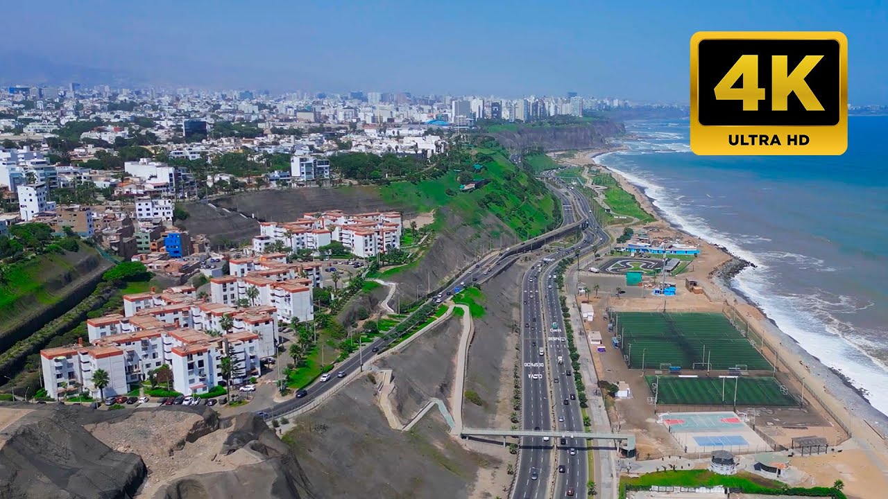 【4K】Costa Verde | San Miguel & San Isidro | Desde un Drone | Lima Perú ...