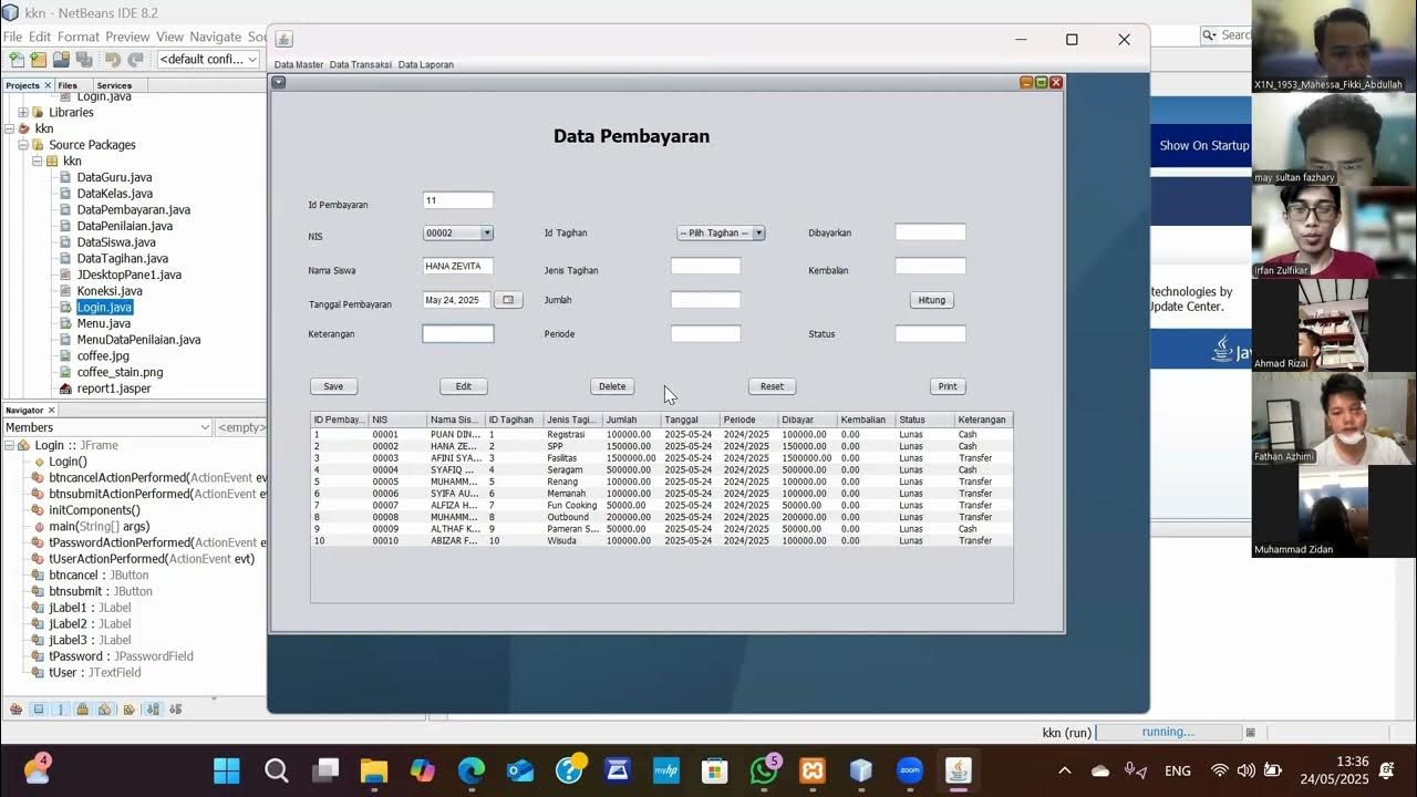 Kelompok 3 UNINDRA - Aplikasi Manajemen Sekolah TK Bunga Bangsa (Java NetBeans) - YouTube