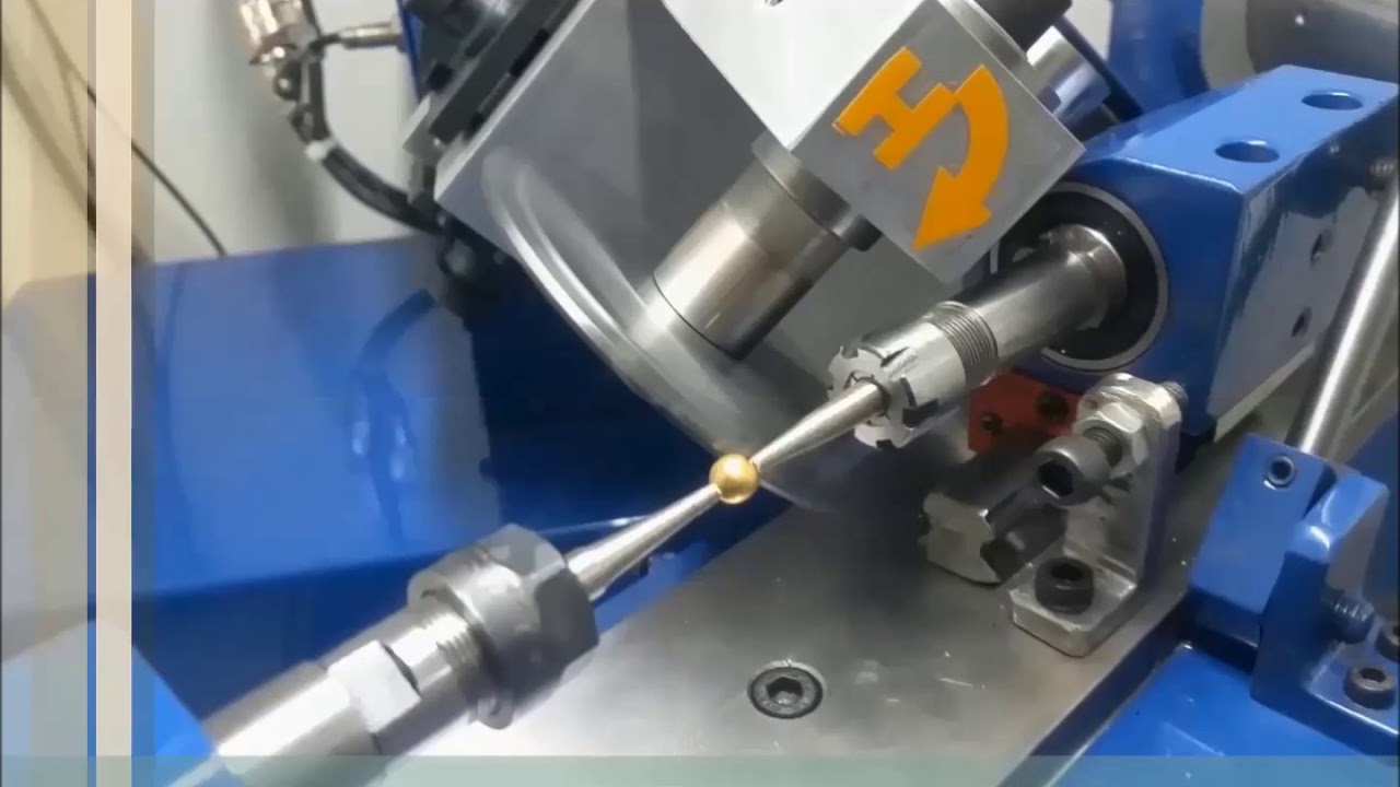 Horizontal & Vertical Round Ball Cutting Machine - YouTube
