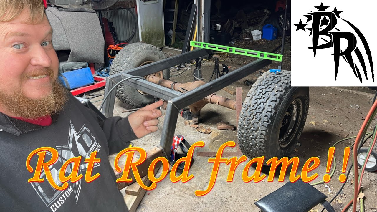 Rat rod frame build - YouTube