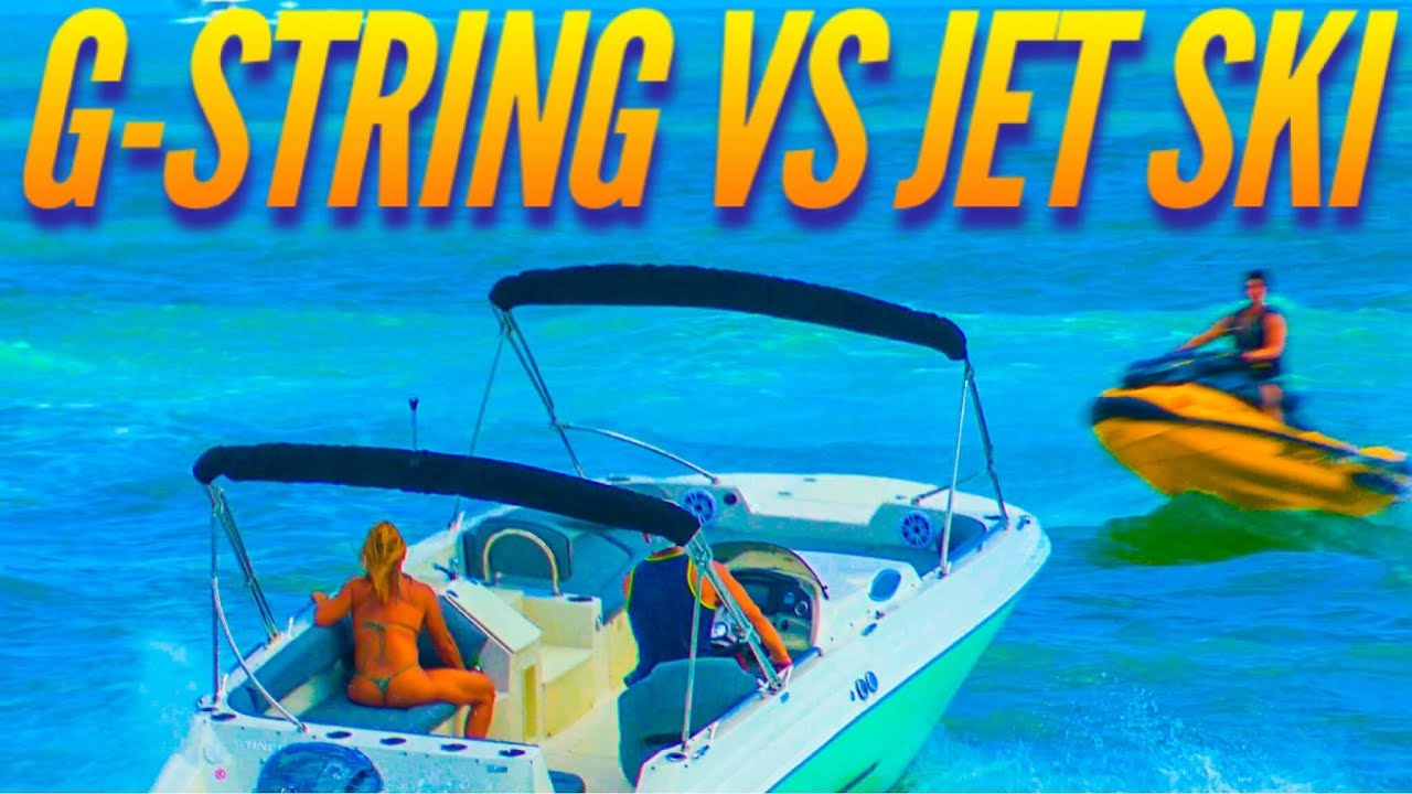 G-STRING VS JET SKI | HAULOVER INLET | HAULOVER BOATS - YouTube