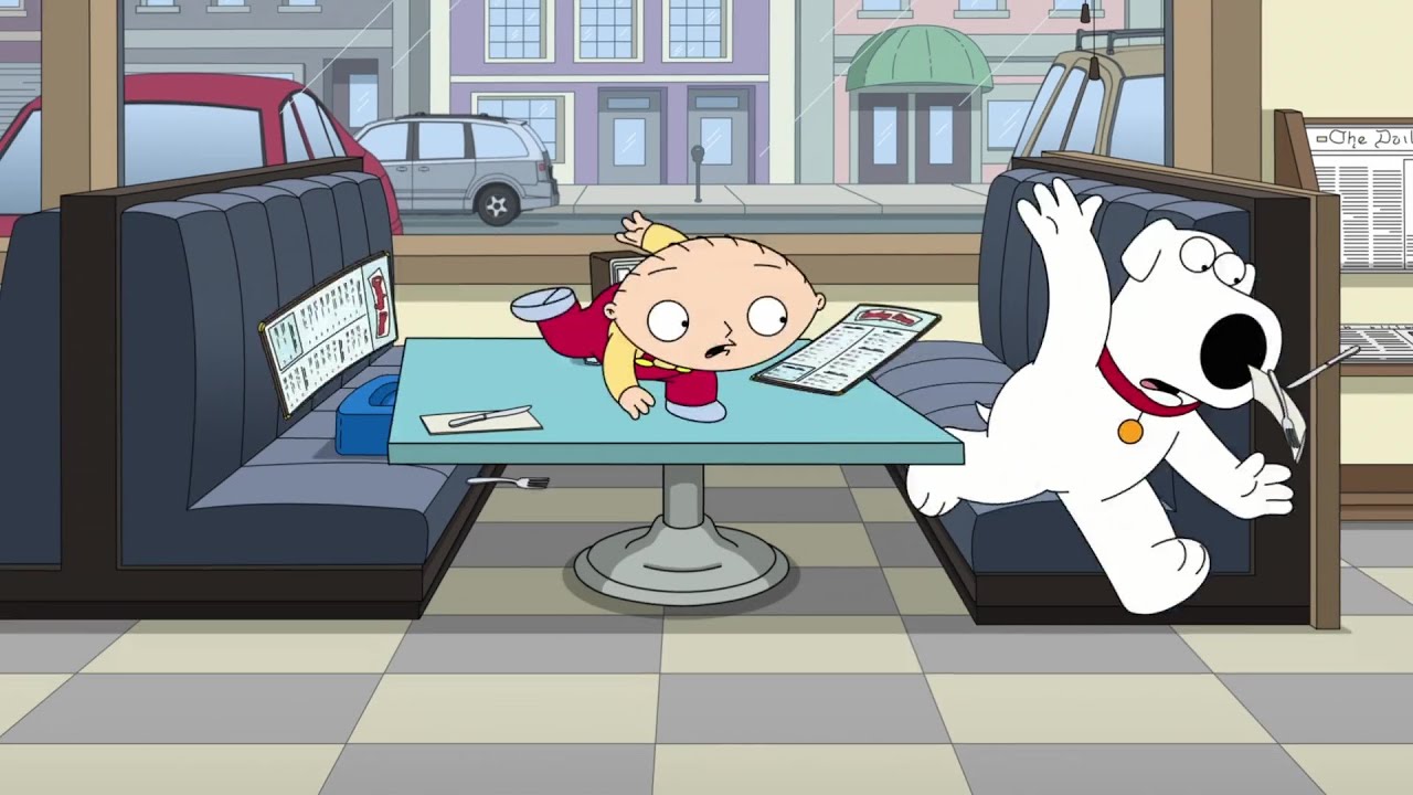 Family Guy - Stewie and Brian are forced to make small talk - YouTube