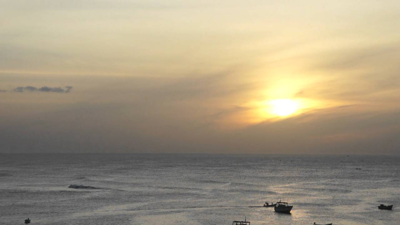 Beautiful Sunrise early morning in India beside seashore. (kind of long ...