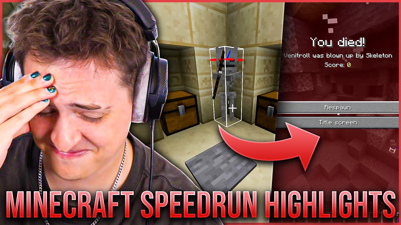 MINECRAFT SPEEDRUN HIGHLIGHTS #1 - YouTube