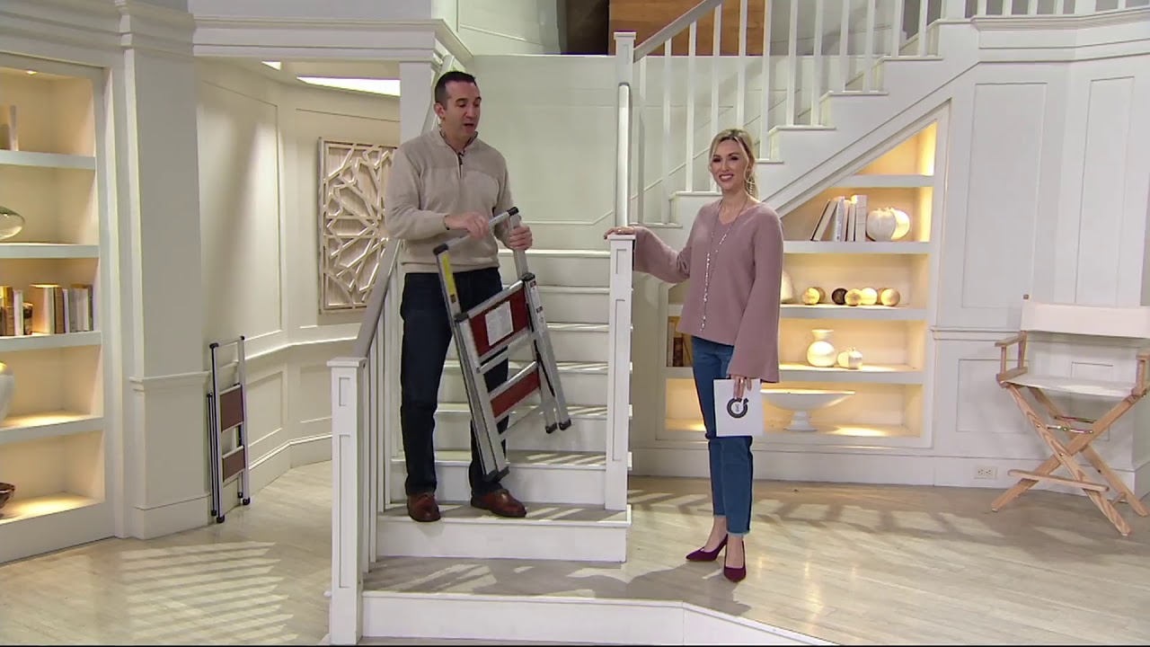 Ultimate Innovations Lightweight Folding 2-Step Ladder on QVC - YouTube