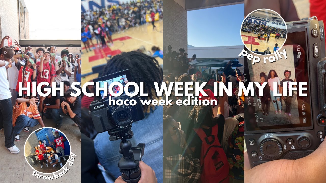HIGH SCHOOL HOCO WEEK VLOG | spirit week, pep rally, football game ...