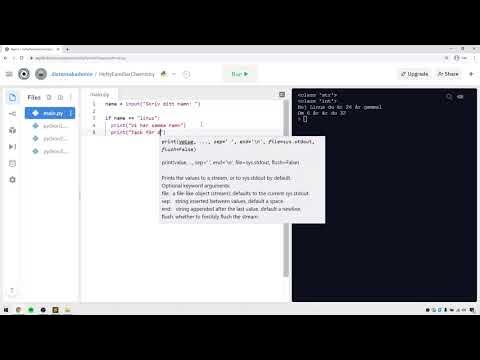 Lär dig Programmera Python med Linus Rudbeck på Distansakademin - Lektion 5 - YouTube