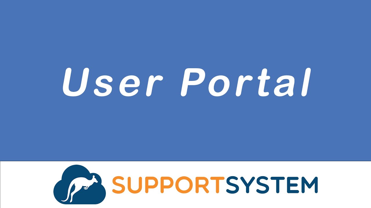 User Portal Guide | SupportSystem - YouTube