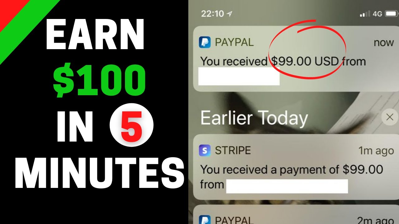How To Earn $100 PayPal Money! (Make Money Online Real Work in 2021 ...