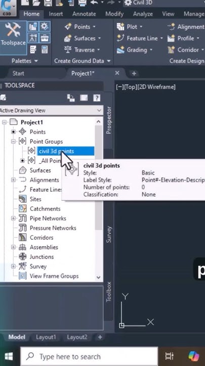 Civil 3D Tutorials For Beginners Part 2: Point Group Creation - YouTube