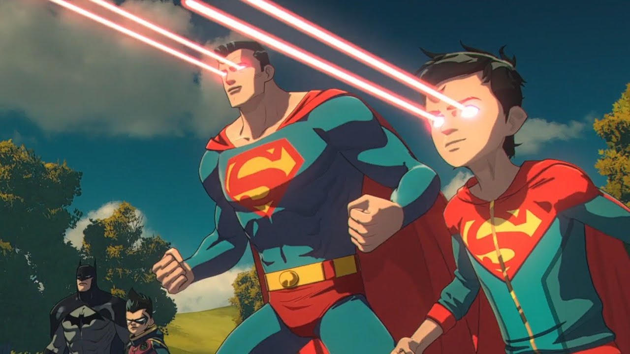 Superman's son got the same power as his father has।Animated Movies ...