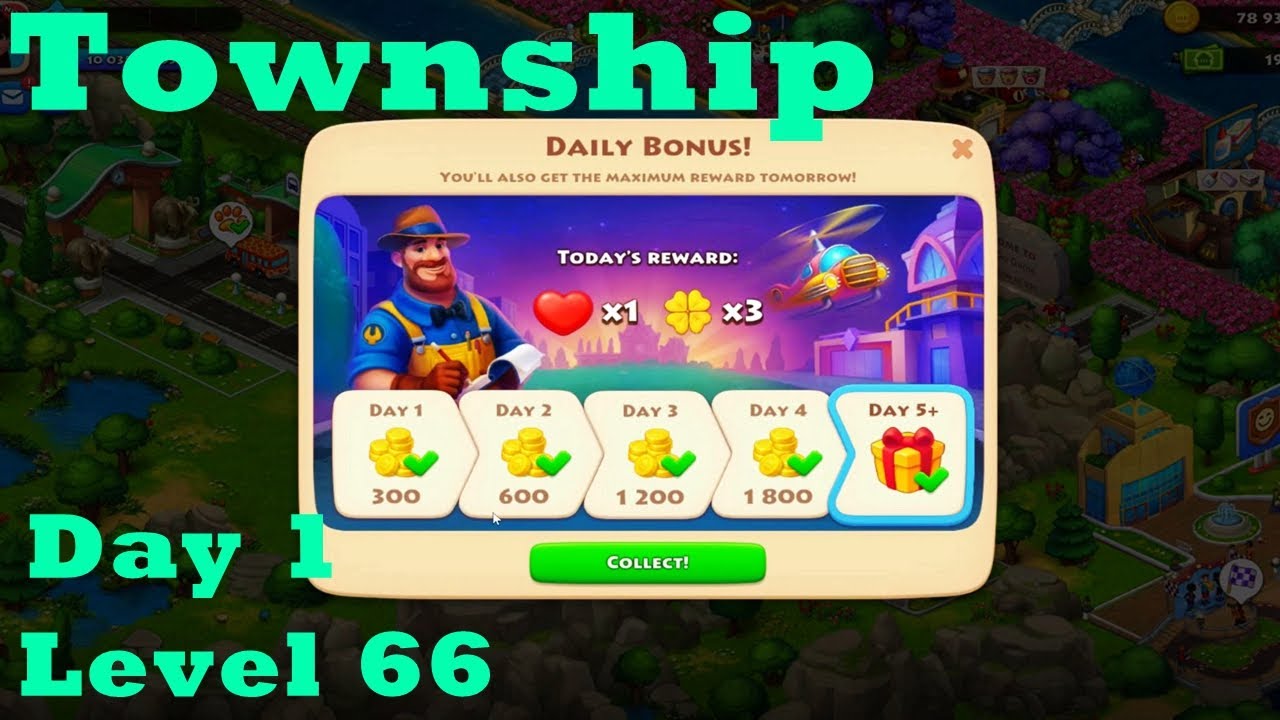 Township Level up 66 Day 1 Walkthrough Routine| new goods buildings ...