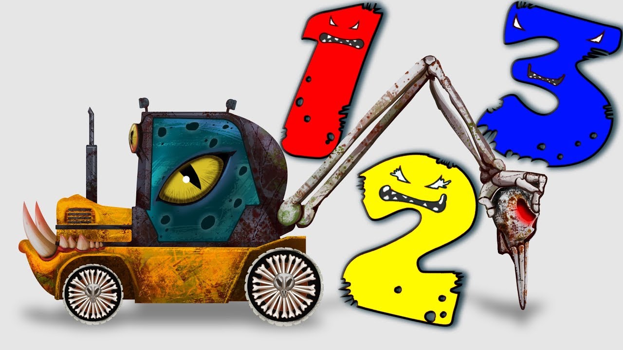 Scary Drilling Machine | Learn Numbers | Learn to Count 1 to 10 - YouTube