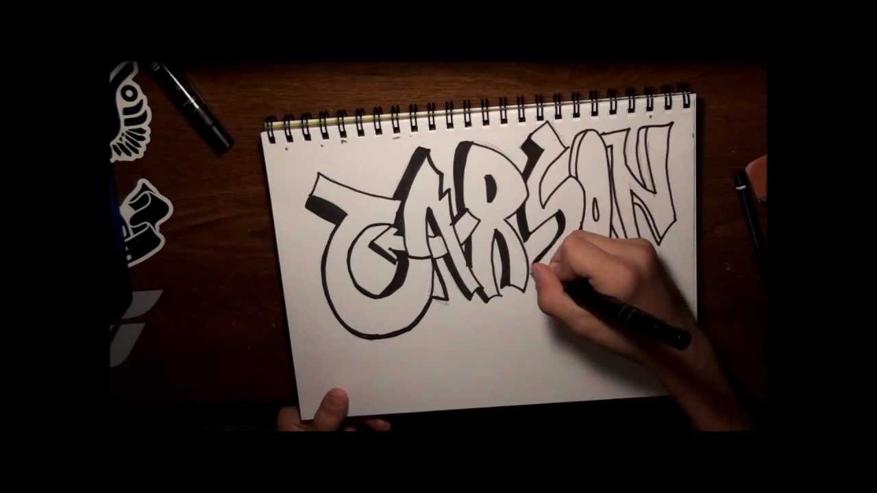 Awesome Graffiti time lapse "CARSON" - YouTube
