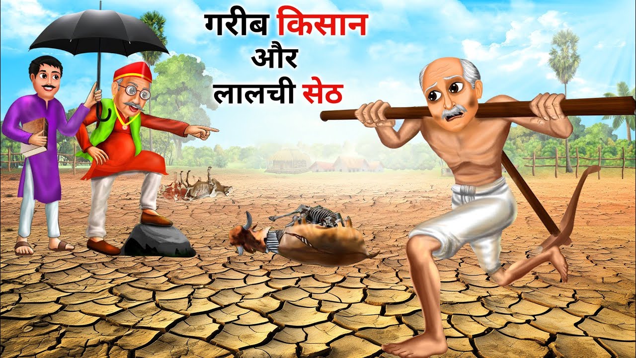 गरीब किसान और लालची सेठ | GAREEB KISAAN AUR LALCHI SETH | HINDI ...