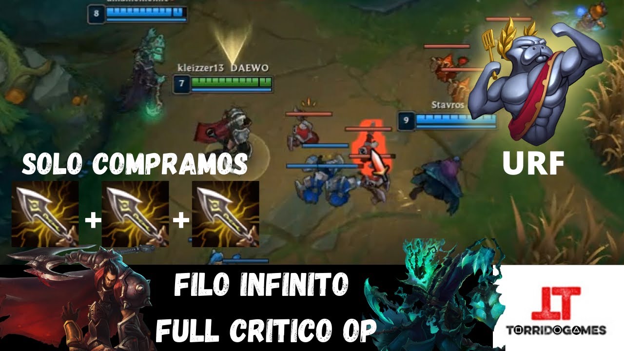 BUILD DE FILOS INFINITOS😱 - URF League of Legends + Covin19remix - YouTube
