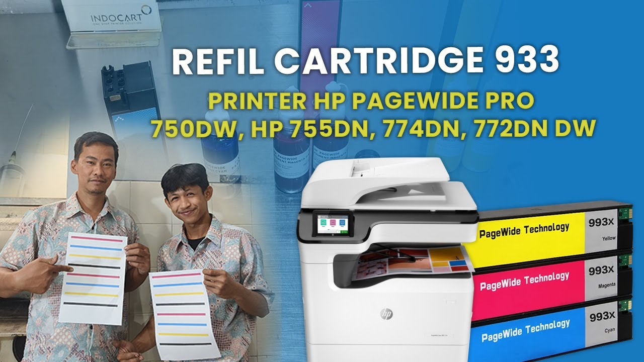CARA REFILL ISI ULANG CARTRIDGE 993 TIPE PRINTER HP PAGEWIDE PRO 750DW ...