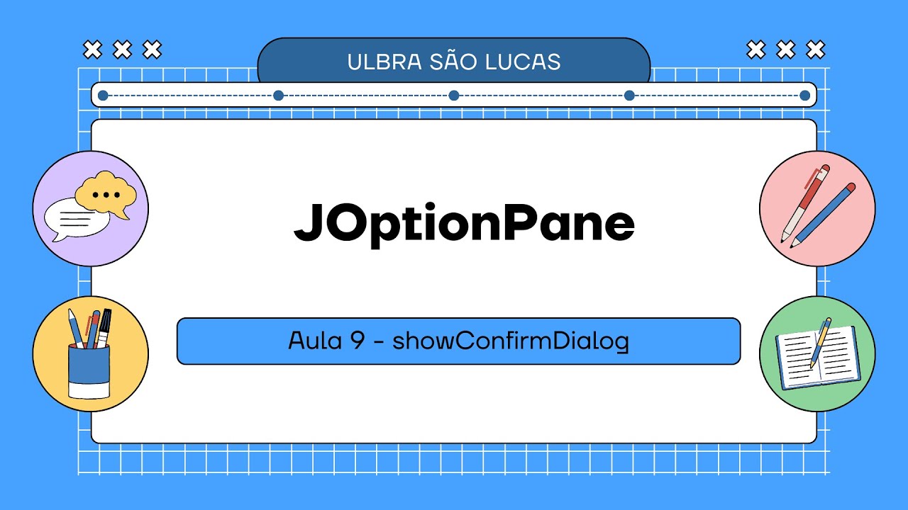 Aula 09 - Aprenda a usar modelos padrões de alternativas!! - JOptionpane - Parte 2 - YouTube