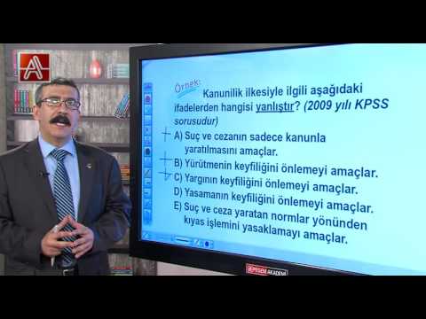 KPSS | A Grubu | Ceza Hukuku-Ender Büyükçulha