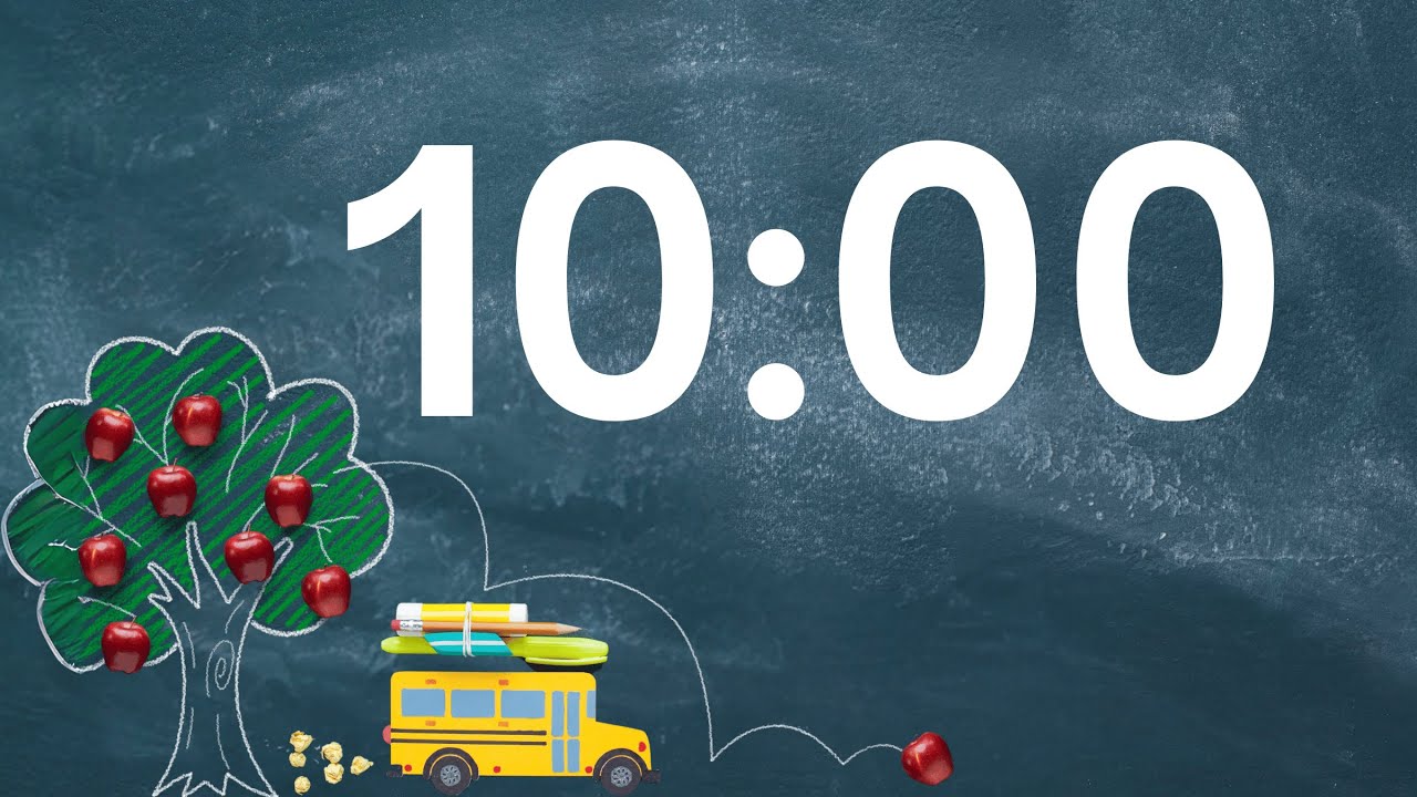 10 Minute Back to school timer with Music and Alarm - YouTube
