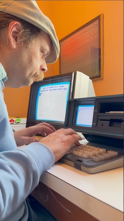 Commodore SX-64 BASIC “wave” 10 PRINT program loop #retrocomputing #80s ...