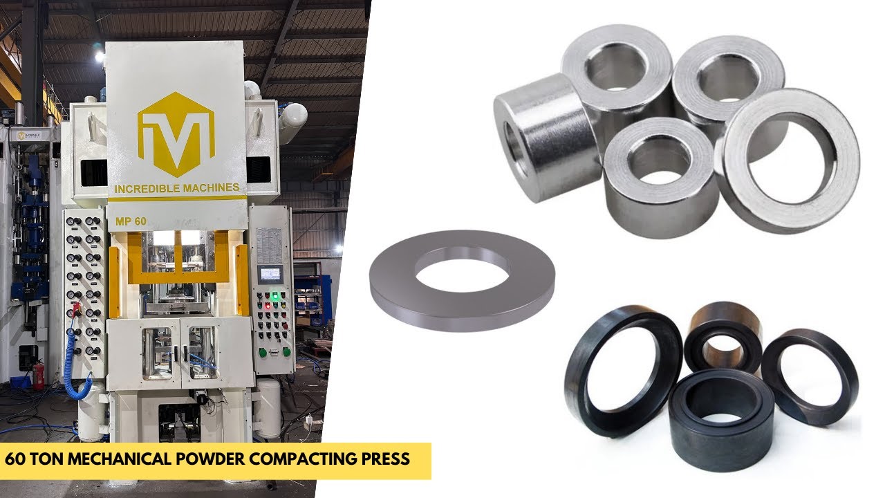 60 TON MECHANICAL POWDER COMPACTING PRESS | INCREDIBLE MACHINES ...