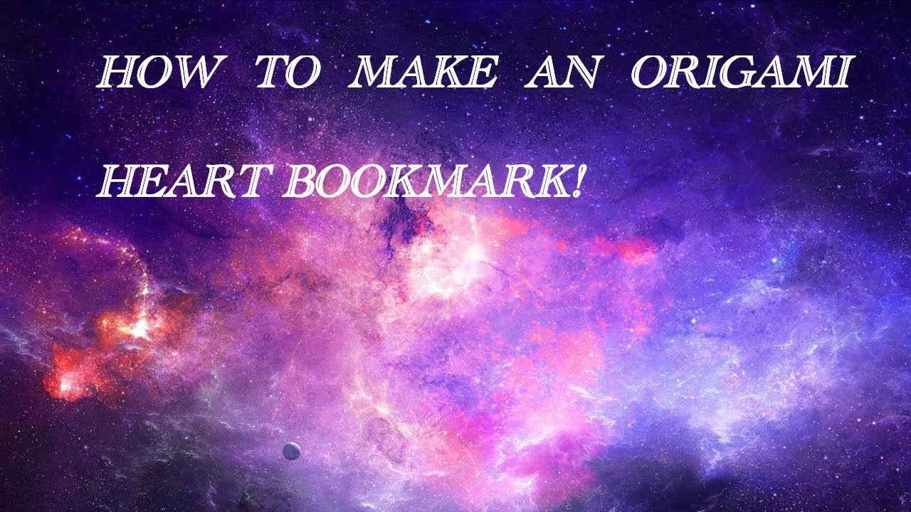 How to make a heart book mark! - YouTube