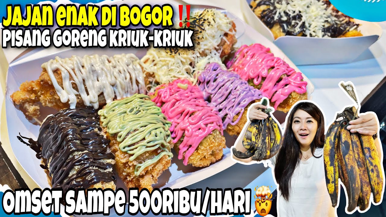 JAJAN ENAK DI BOGOR | PISANG GORENG KRIUK-KRIUK - YouTube