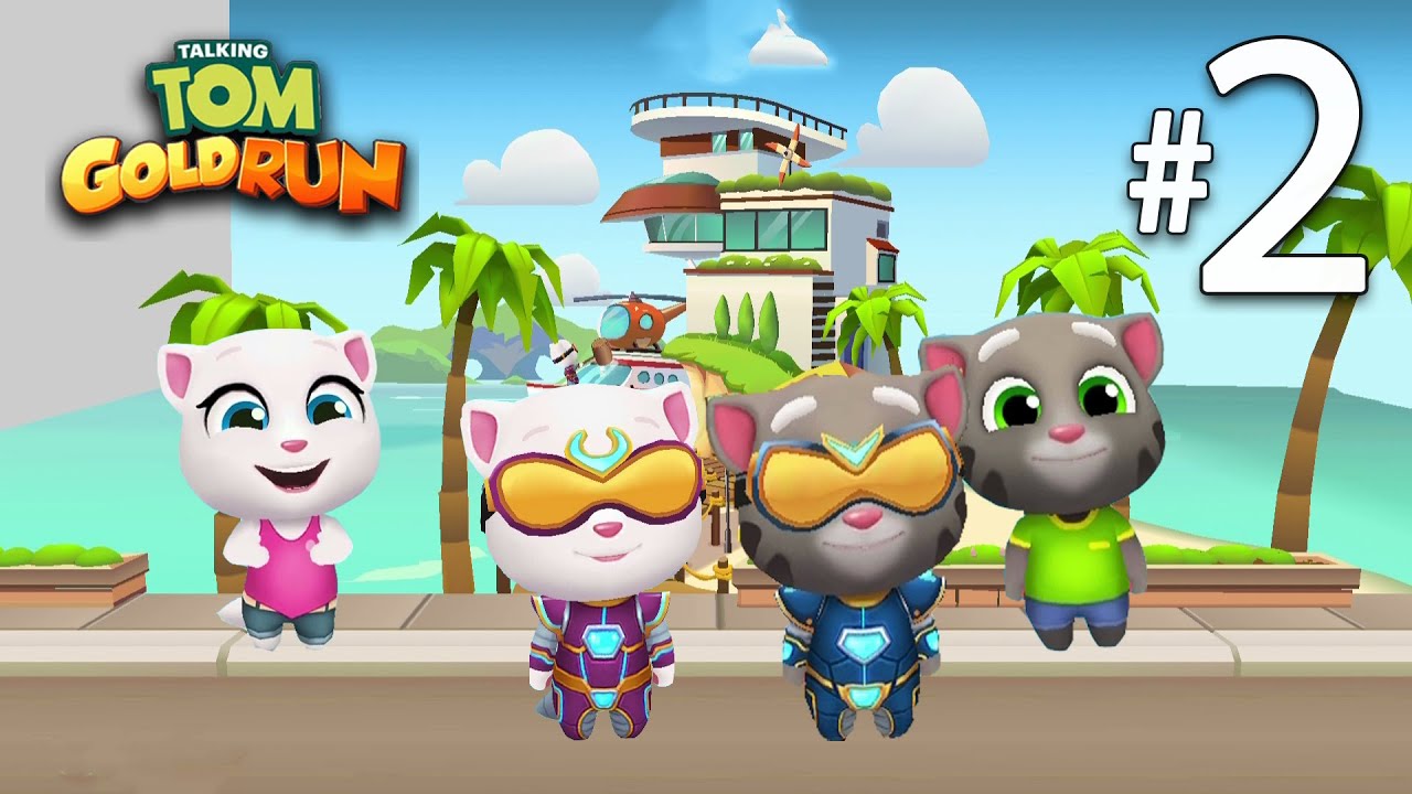 Talking Tom Gold Run Gameplay /Walkthrough | Part 02 FHD - YouTube
